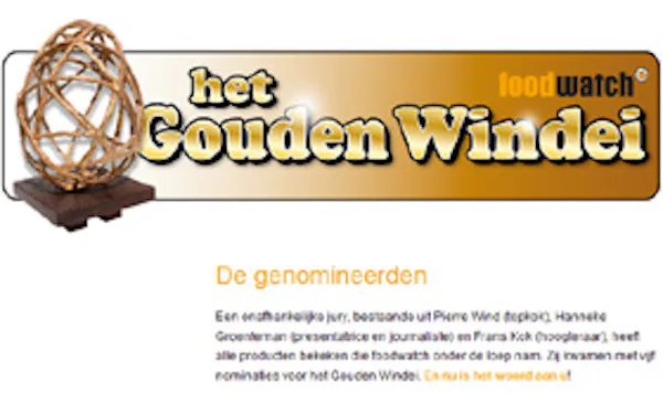 Vijf nominaties voor Gouden Windei
