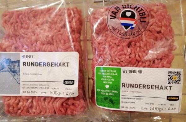 Jumbo onder vuur FDF om duur Nederlands gehakt