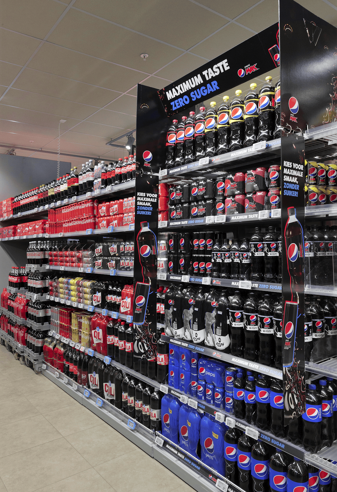 Vrumona introduceert cola schap van de toekomst