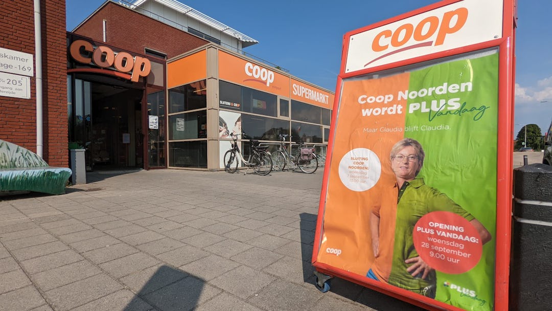 Plus stoeit met 70 Coops: Spar, Boon's, Van Tol of sluiting