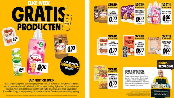 Jumbo lanceert campagne rond gratis producten