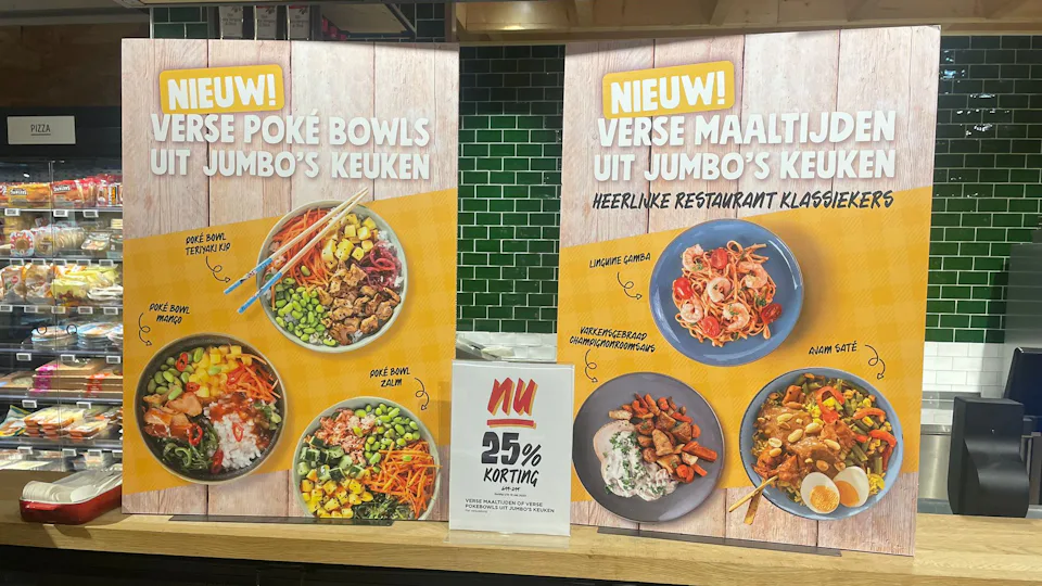 Jumbo's nieuwe huismerk: poké bowls, koffie en pasta van Jumbo's